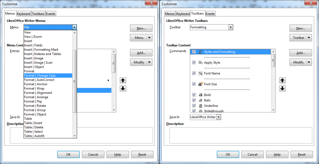 How to make LibreOffice Customization usable - LibreOffice Design Team